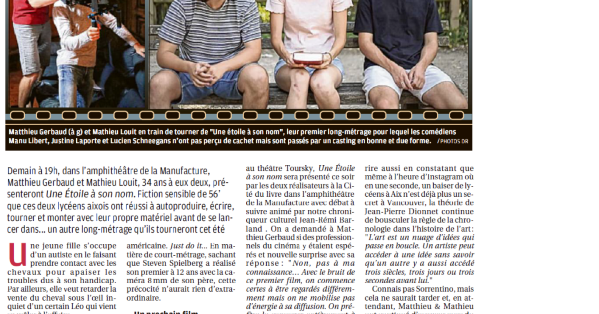 Une Étoile à son nom - La Manufacture Aix en Provence